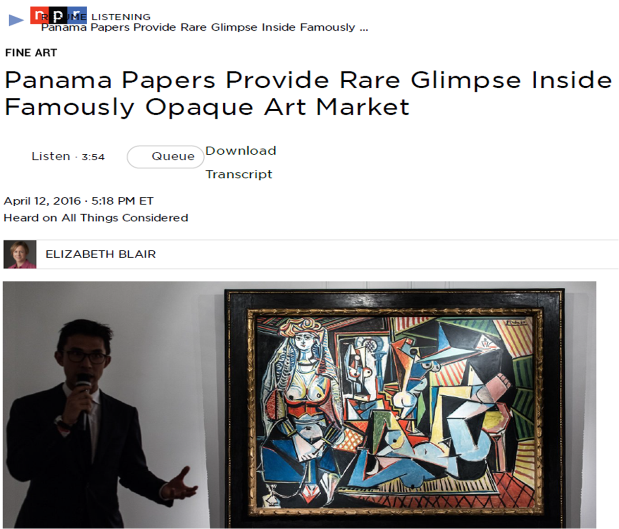 Panama Papers Provide Rare Glimpse Inside Famously Opaque Art Market